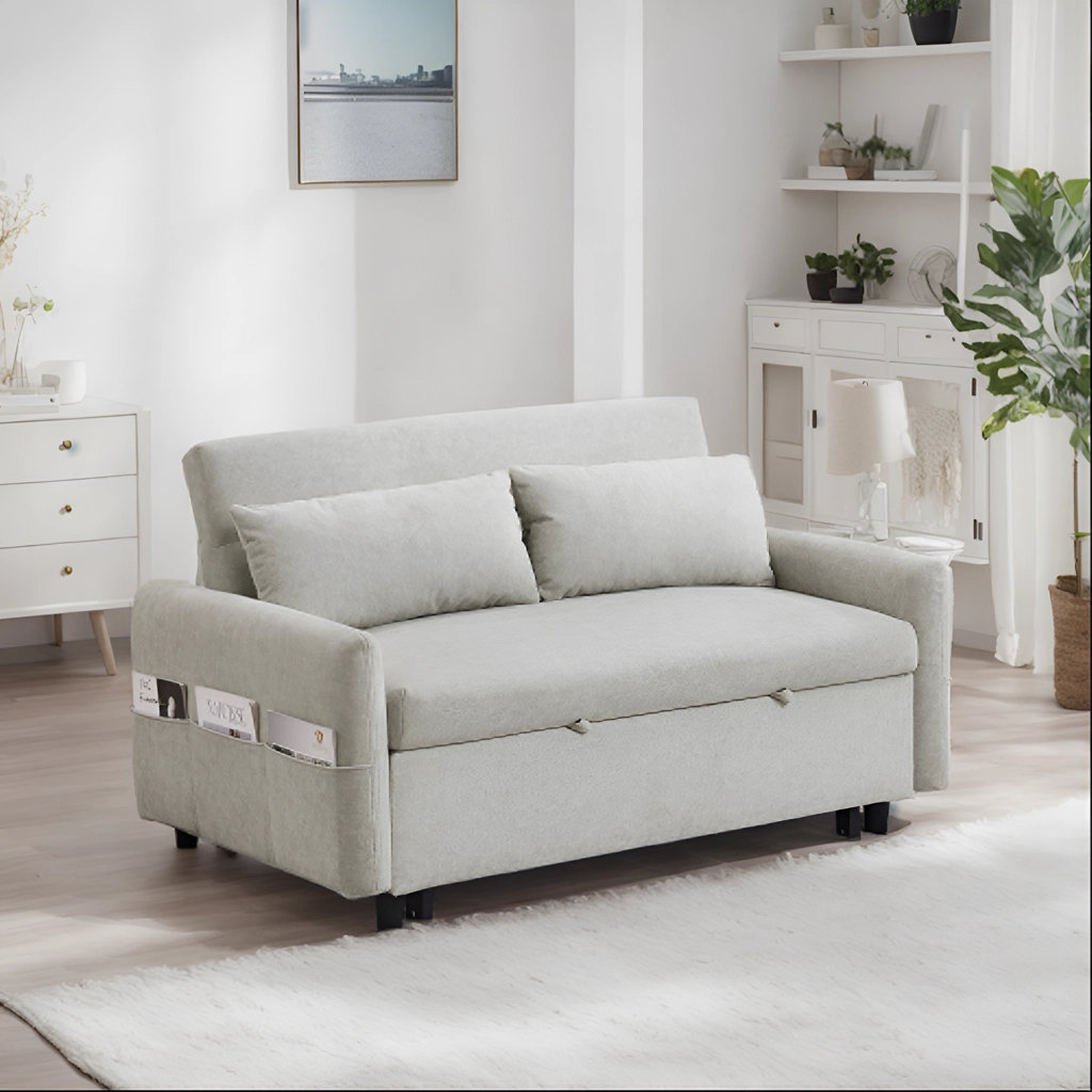 Latitude Run® Chappelka 55.1'' Sofa Bed Pull Out Sleeper Sofa Loveseats Couch & Reviews | Wayfair